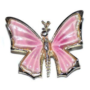 BEATRIX | Jewelry | Vintage Signed Beatrix Butterfly Brooch Pink Pretty ...